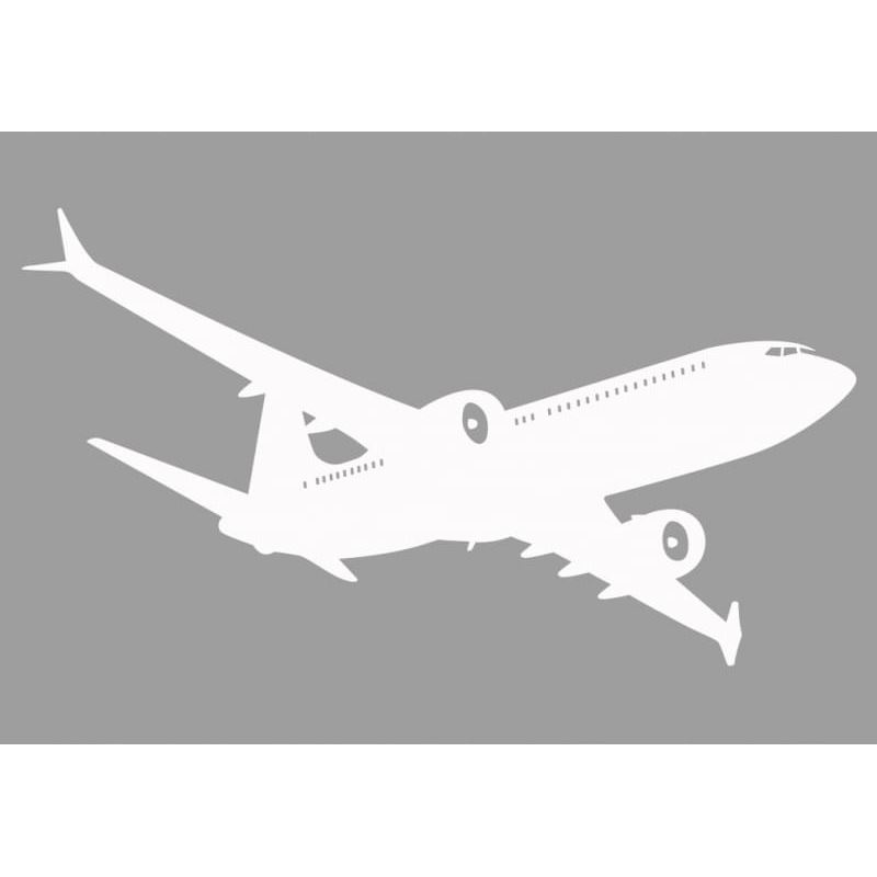 Sticker Boeing 737 Small, white | Pilot Shop